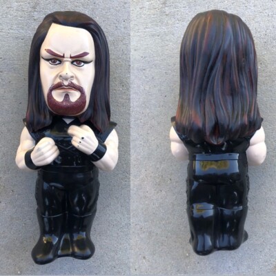 Vtg 1998 Undertaker WWF Titan Sports Water Sipper Collectible Drinking ...