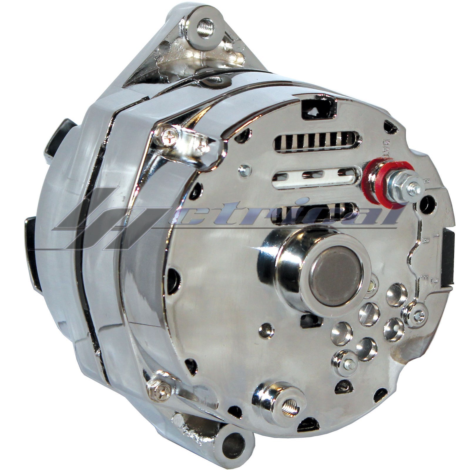 NEW ALTERNATOR CHROME FOR CHEVY OLDSMOBILE PONTIAC BUICK GM HIGH 110AMP ...