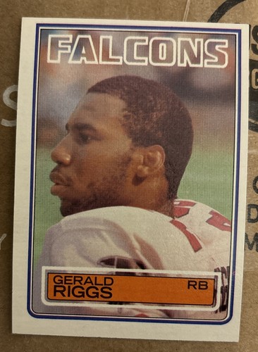 1983 Topps Gerald Riggs RC #25 Atlanta Falcons | eBay