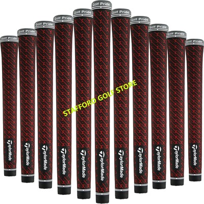 TaylorMade Golf Pride Z-Grips Set Black/Red Standard .600" Round 50g ...