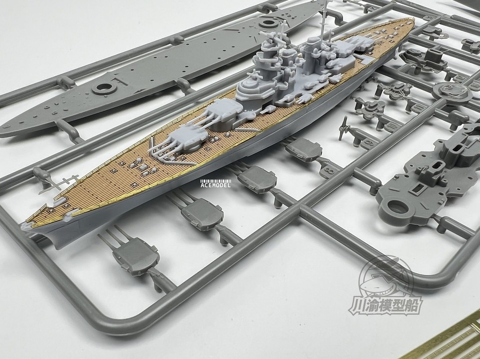 1/2000 Scale German DKM Preussen Battleship Detail-up Upgrade Assembly ...