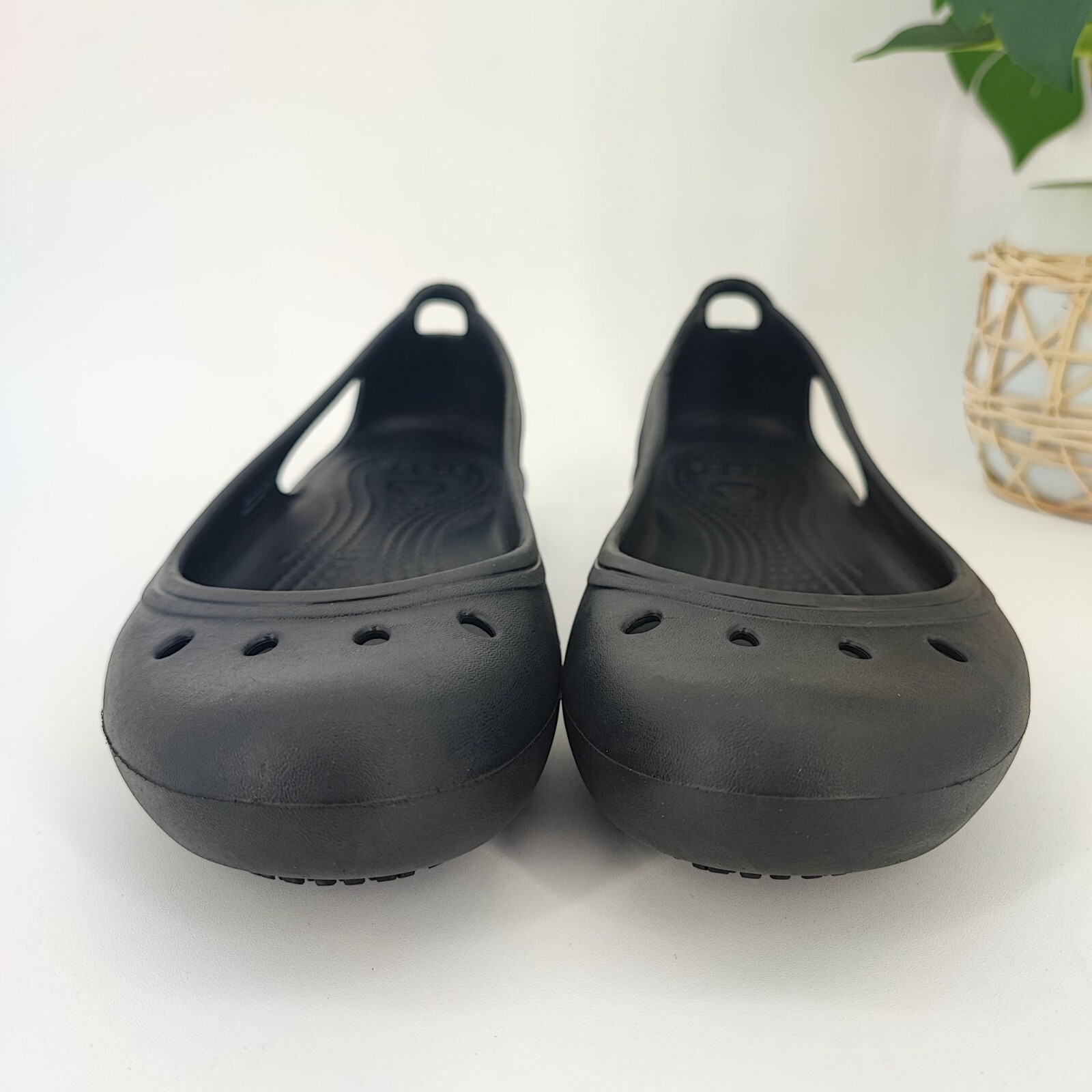 Crocs Women's Kadee Ballerina Flats Brown Rubber Flat… - Gem