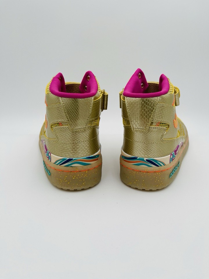 Adidas Originals Forum Mid Mens Casual Sneaker Shoes Gold ID8615 NEW | eBay