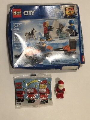 LEGO Set 1555 and 60191 and Santa Minifigure. New In Packaging (damaged ...