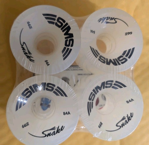 NEW SIMS Snake 66mm 84A Set Of 4 Skateboard Wheels SEALED NEW Rare | eBay