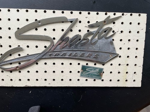 Original Vintage Shasta Travel Trailer Camper Emblems - Fantastic ...