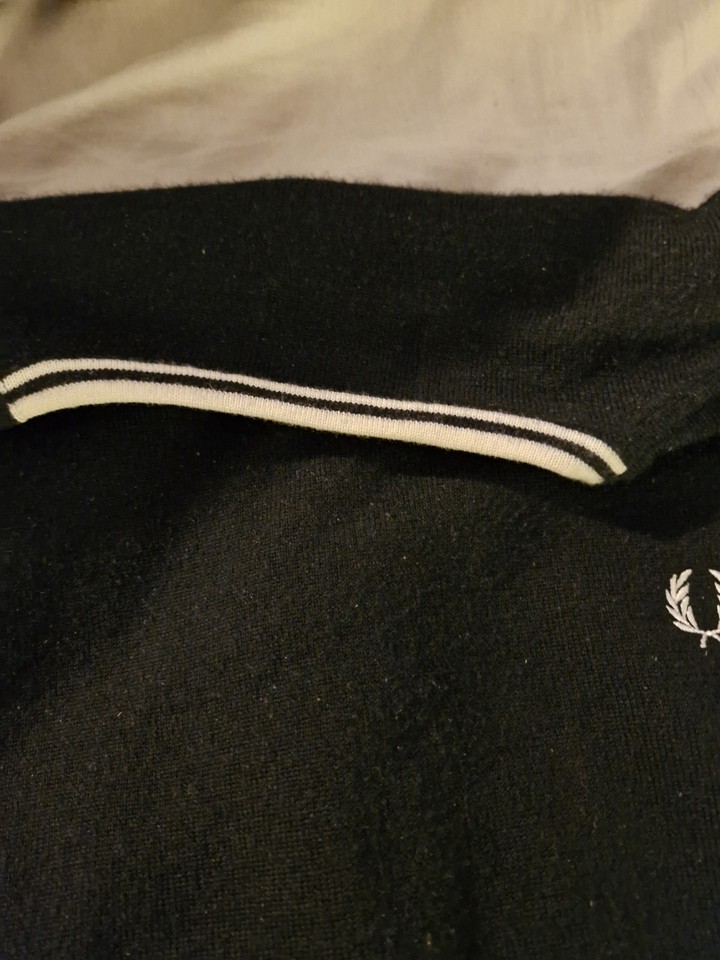 Fred Perry Men's Merino Wool Crew Jumper XXL Very Good Condition Pre ...
