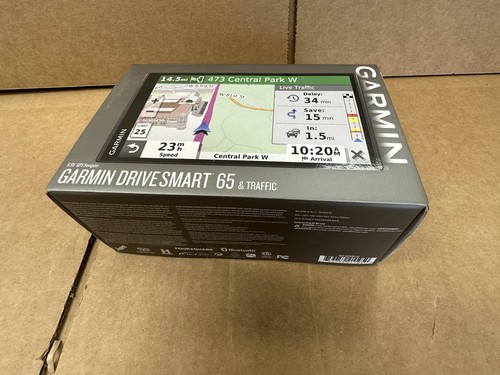 Garmin DriveSmart 65 GPS Traffic Lifetime Maps 6.95" Display WIFI Voice ...