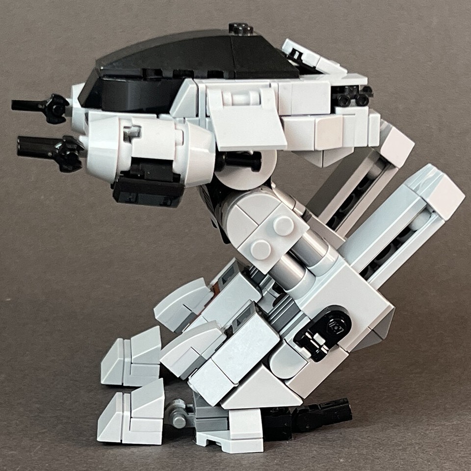 ED-209 Mech Robot Model Building Blocks MOC Bricks Set Figures ...