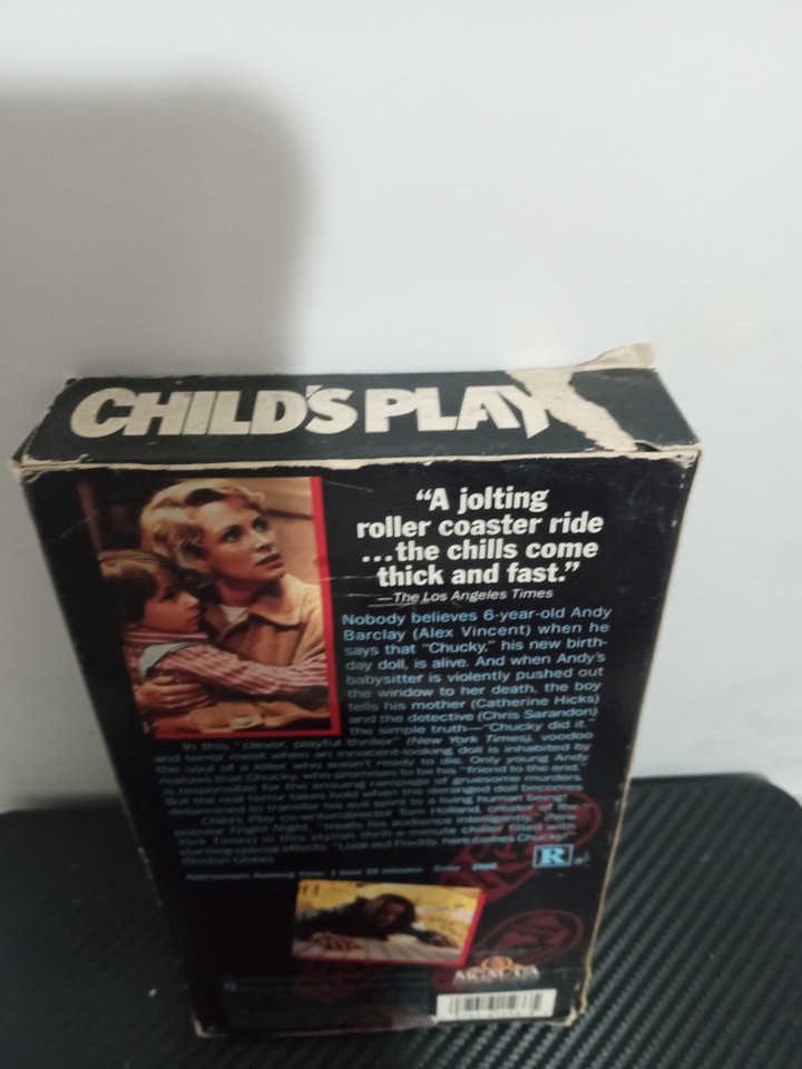 CHILD'S PLAY (VHS, 1988) Doll Horror MGM/UA First 1st Print Rare OG ...