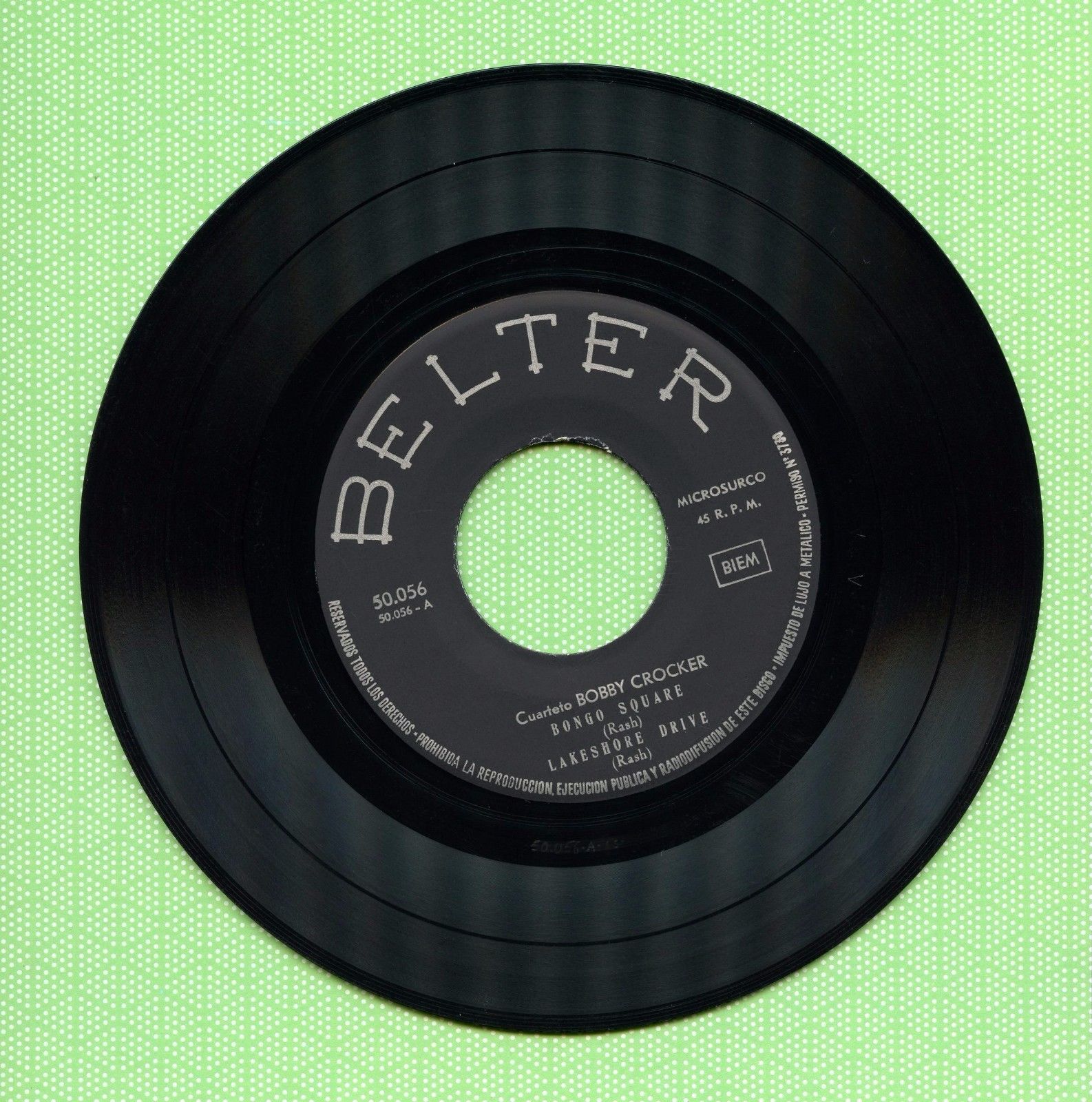 BOBBY CROCKER QUARTET / Bongo Square / BELTER 50.056 Press Spain 1957 ...