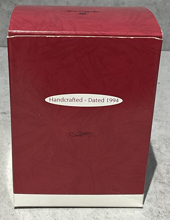 Hallmark 1994 Keepsake Ornament Coach Dressed Dog w Baseball Cap & Bag ...