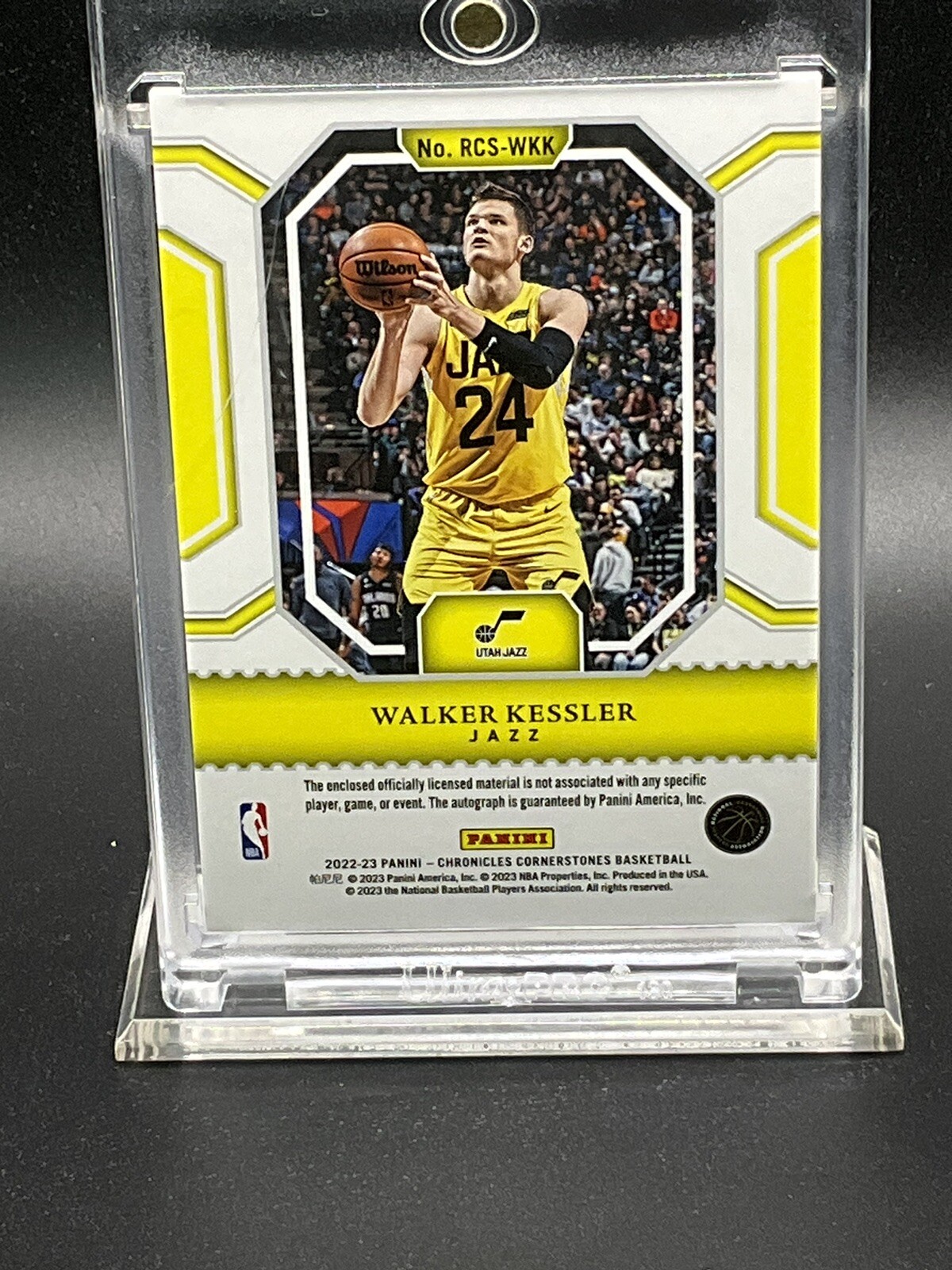 2022-23 Panini Chronicles Cornerstones Walker Kessler RC Patch Auto RJA ...