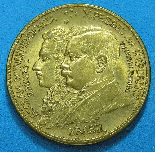 Brazil 1000 Reis Coin 1922 Independence, UNC, Free Shipping for ...