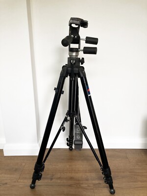 Professional Manfrotto 075B Tripod with Manfrotto 029 3-Way head | eBay UK