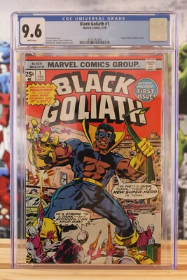 Black Goliath #1 ~ 2/1976 ~ CGC Grade 9.6, White Pages, Origin of Black ...