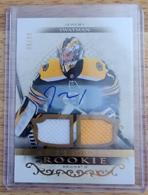 2021-22 Artifacts Hockey DUAL RELIC ROOKIE Autograph JEREMY SWAYMAN ...
