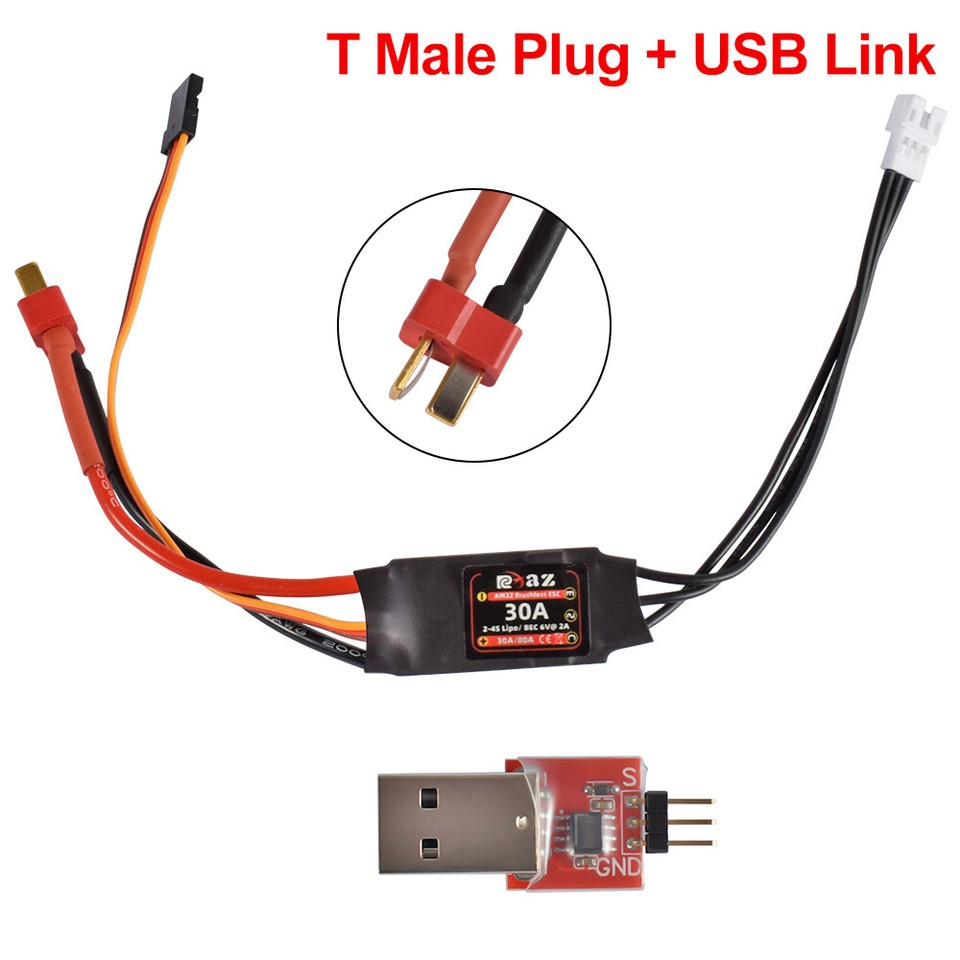 AM32 Brushless ESC 30A 40A ESC 2-4S USBLink for 1/18 1/24 RC Crawler ...