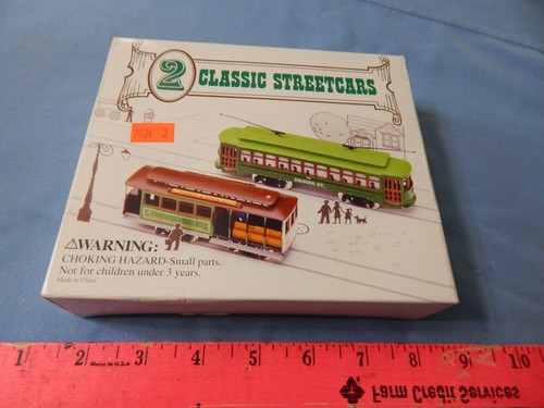 HO SCALE 2 CLASSIC STREETCARS - SAN FRANCISCO CABLE & DESIRE STREET ...