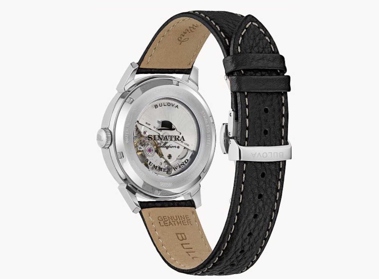 Bulova+Summer+Wind+Frank+Sinatra+Men%27s+Black+Watch+-+96B381 for sale ...