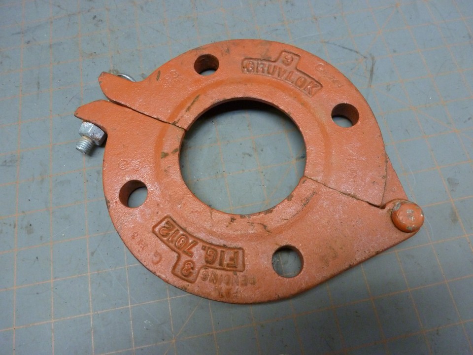 Used Gruvlok Hinged Flange Adapter Fig 7012 3" 5/8 Bolt - NO gasket | eBay