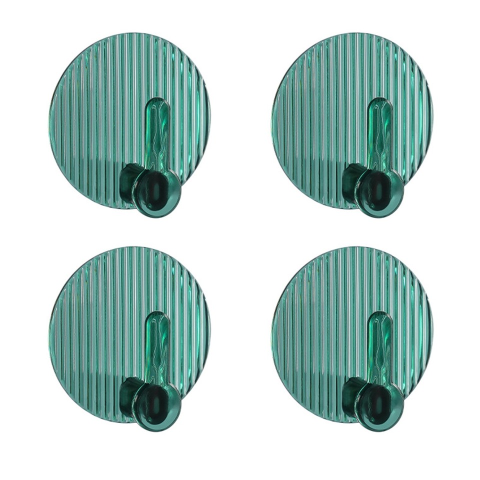 Versatile 4pcs Adhesive Hooks Green Self-sticking for Home Use | eBay ...
