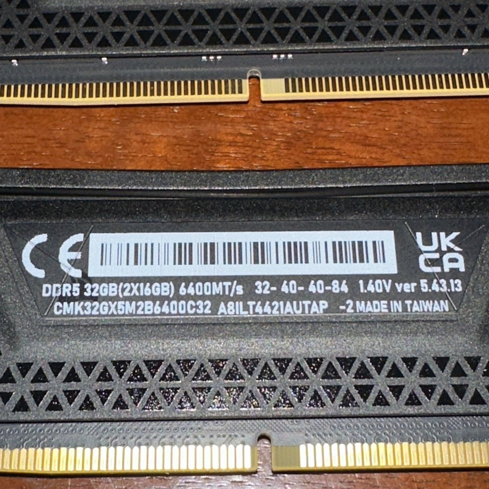 Corsair Vengeance Ram Sticks 16gb DDR5 6400mhz (32gb Ram total) | eBay