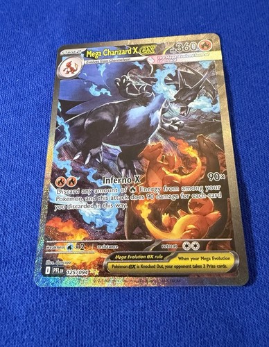Mega Charizard X ex SIR 125/094 Phantasmal Flames English 2025 Pack Fresh! NM | eBay