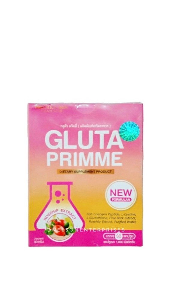 New GLUTA PRIMME PRIME PLUS Aura Skin Glutathione 30 Soft Gels - US ...