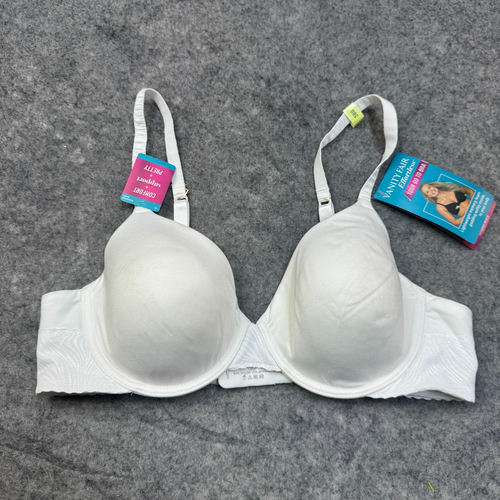 Vanity Fair Bra 38B White Effortless Go To Memory Foam 78165 Underwired ...