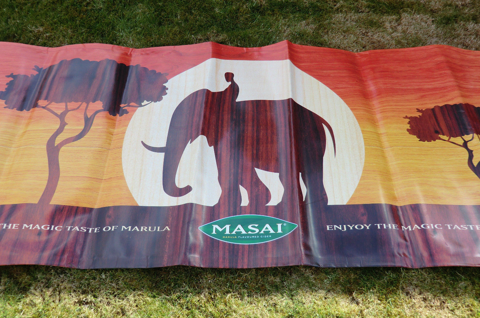 Masai Marula Flavoured Cider Plastik Banner ca. 510 x 80 cm siehe Fotos ...