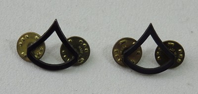 Army Military Private First-Class E-3 Lapel Pin Set of 2 Chevron Black ...