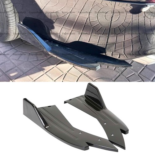 For Toyota Prius Universal Rear Bumper Lip Splitter Diffuser Glossy ...