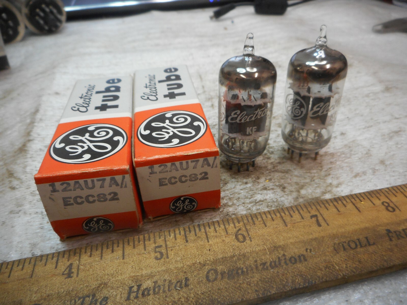Radio Tubes 12AU7A 12AU7 ECC82 GE Tube NOS PAIR | eBay