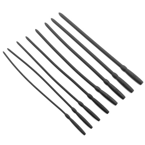Dittle Sound Set, 8 Pieces Silicone Flexible Male Urethral Sounding ...