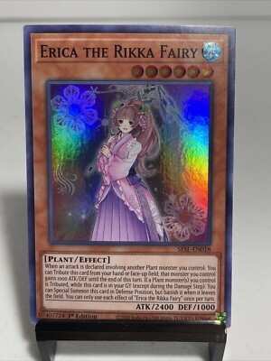 ( ERICA THE RIKKA FAIRY ) Super Rare - SESL-EN018 1st NM Yu-Gi-Oh ...