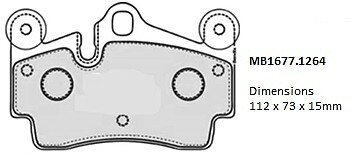 Malko Rear Brake Pads Set MB1677.1264 DB1677 | eBay Australia