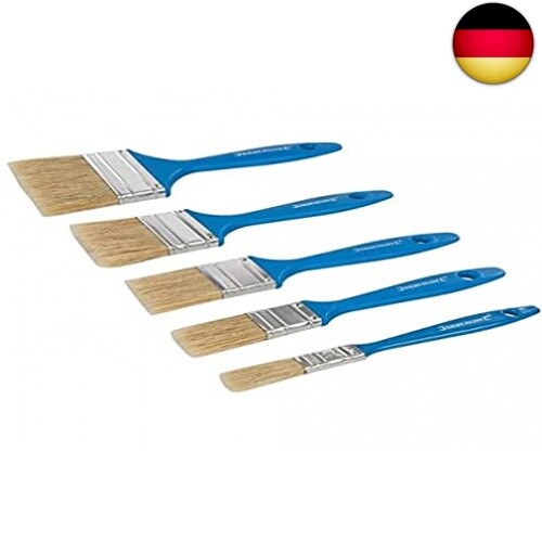 Silverline 314733 Einweg-Pinsel-Set, 5-teilig, Borsten-Natur/Zwinge ...