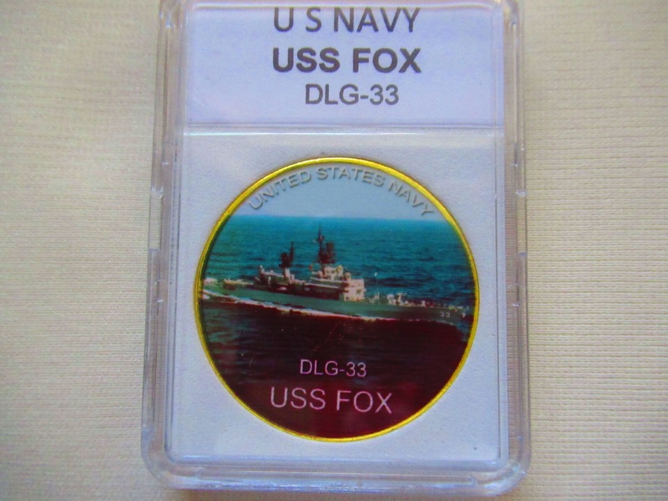 US NAVY - USS FOX DLG-33 Challenge Coin | eBay