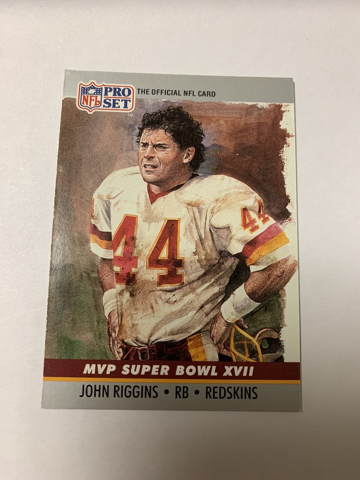 1990 Pro Set NFL MVP Super Bowl XVII John Riggins Washington Redskins ...