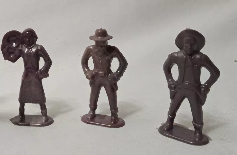 New Vintage REL Plasco Cowboy Sheriff Hard Plastic Toys Western Figures ...