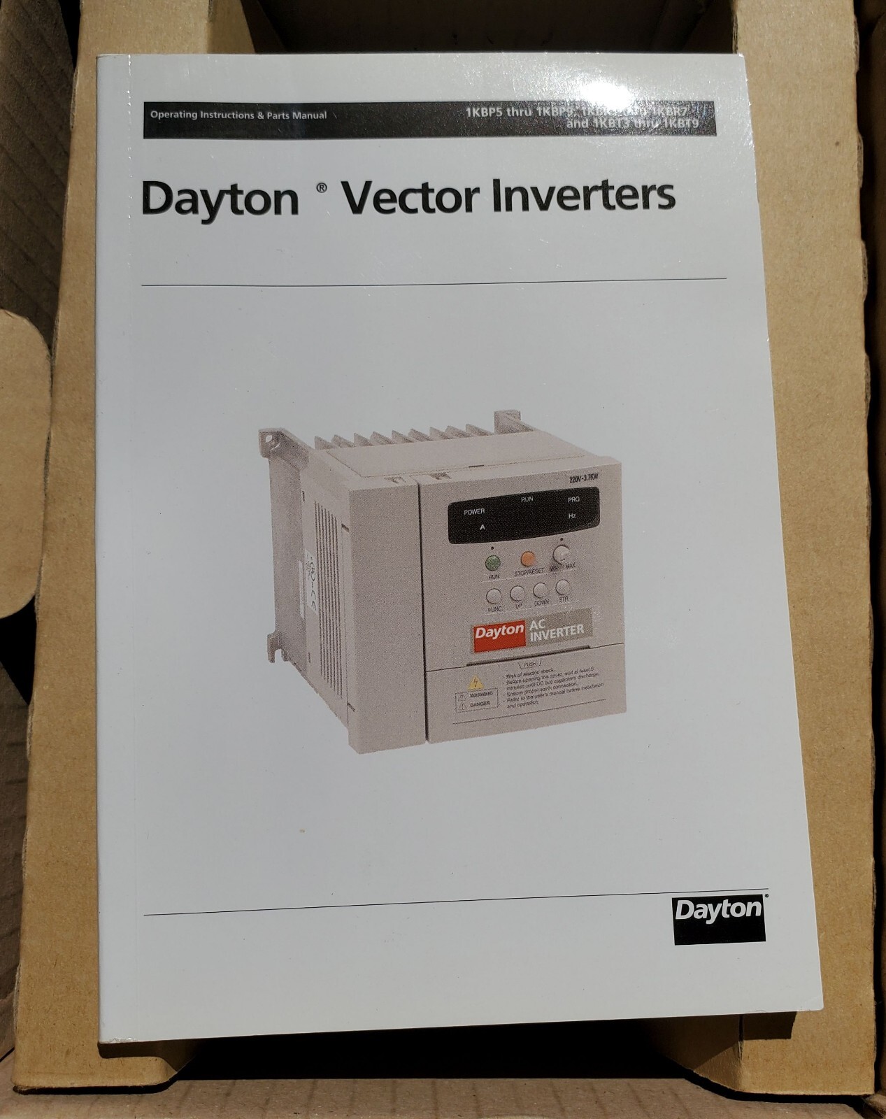 Dayton AC Inverter Adjustable Frequency Drive 1/4 HP 0.2 KW 3 Ph 230v ...