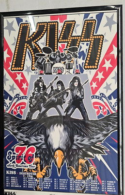 KISS Spirit of 76' US Tour Concert Poster 11 X 17 Framed | eBay