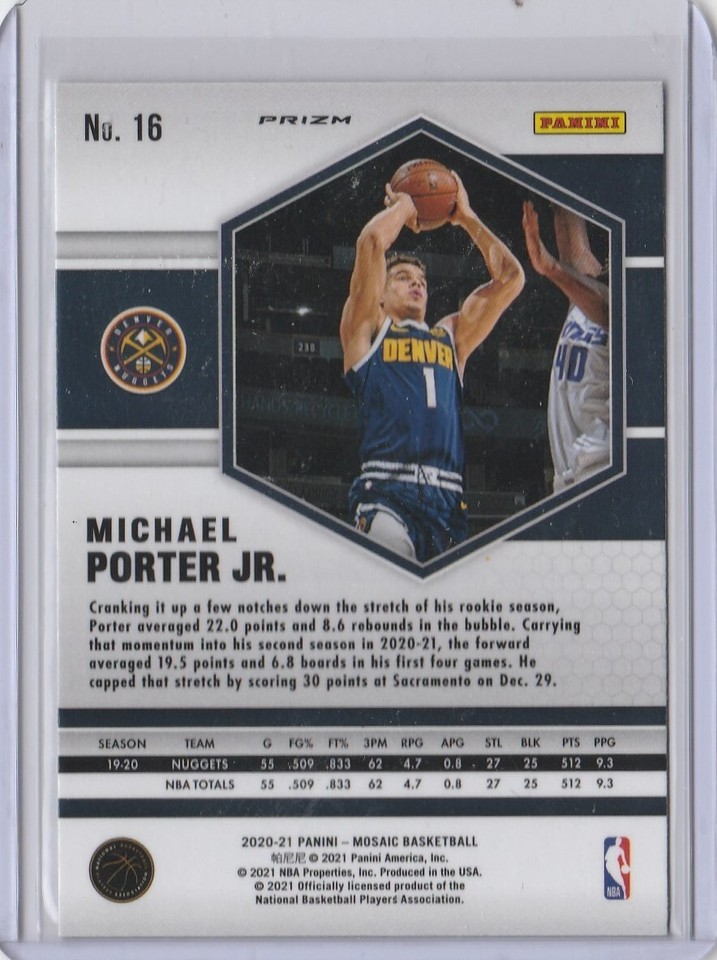 mosaic prism holo michael porter jr denver nuggets card $$$ | eBay