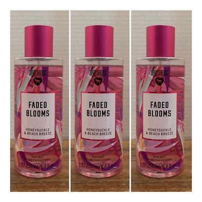 Victoria's Secret PINK Faded Blooms Body Mist ~ 8.4 fl.oz. ( Lot of 3 ...