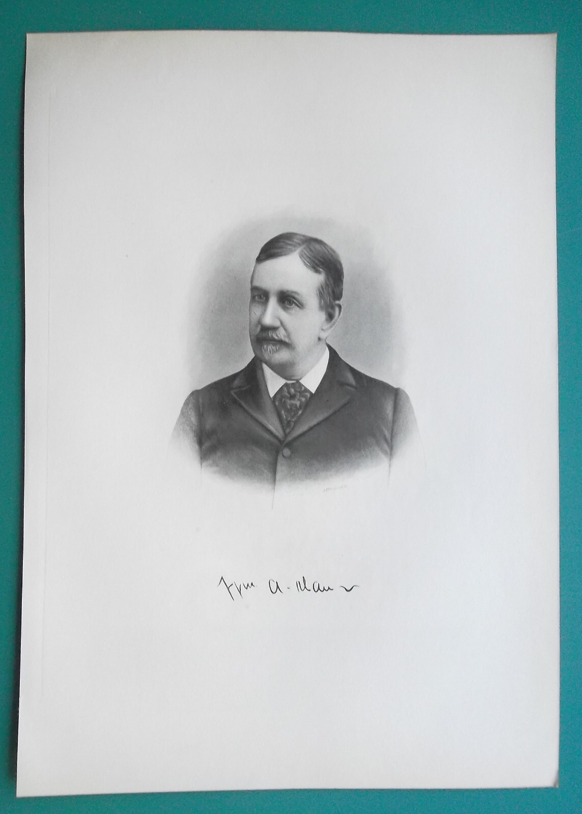 WILLIAM A MARR Pennsylvania Attorney & Banker - 1898 Portrait Print | eBay