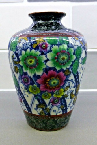 James Kent Royal Foley Ware Bourbon Pattern Vase. - 4 3/4" tall | eBay