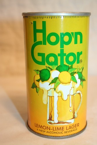 Hop'n Gator LEMON-LIME LAGER 12 oz. 1970's SS pull tab -Pittsburgh ...