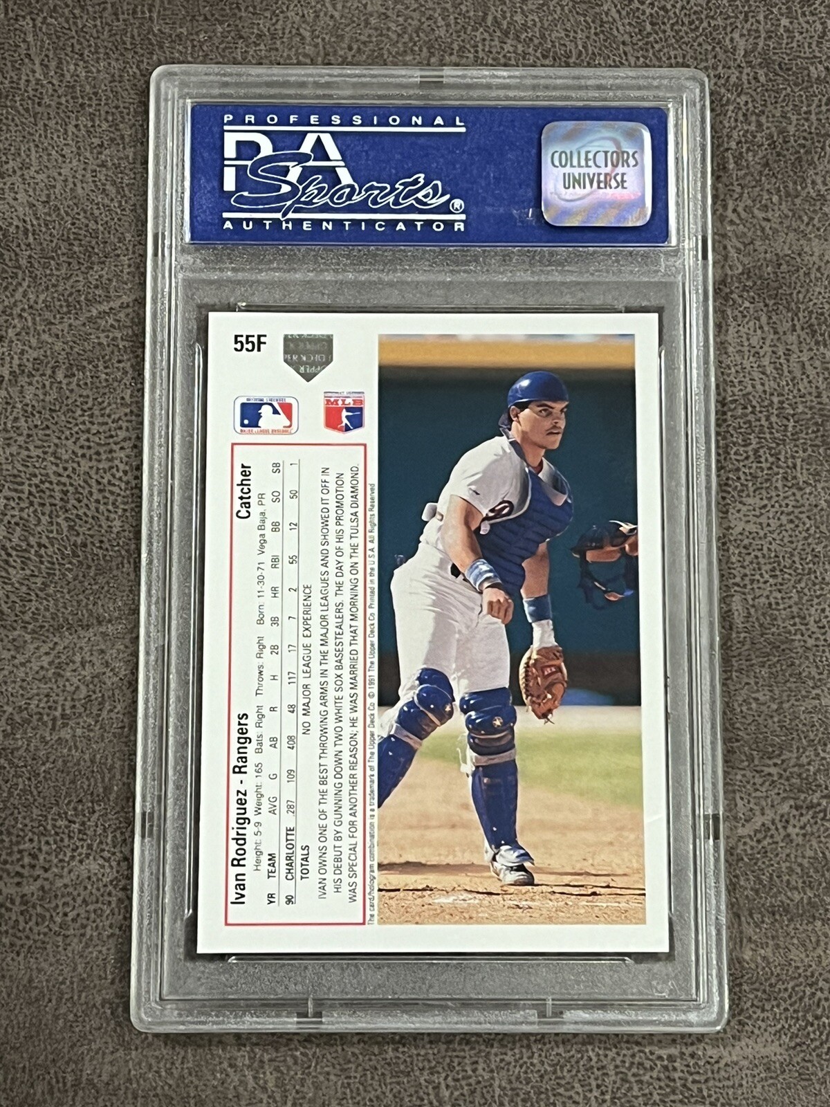 1991 Upper Deck Final Edition Ivan Pudge Rodriguez #55F PSA 9 MINT ...