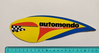 Adhesive Automondo Magazine Motorist Sticker Autocollant 80s Original ...